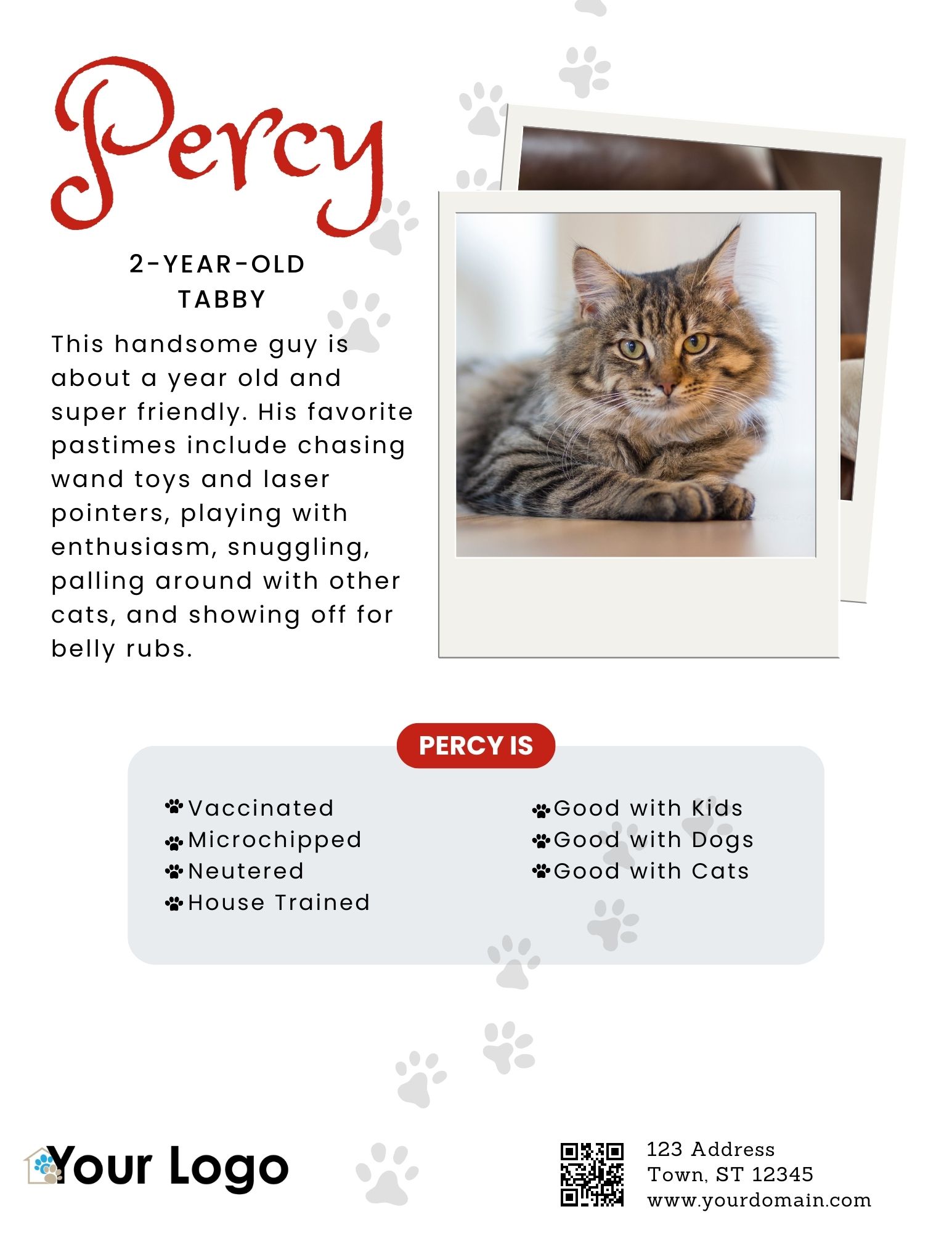 Cat Bio Template - Shelter Roundtable